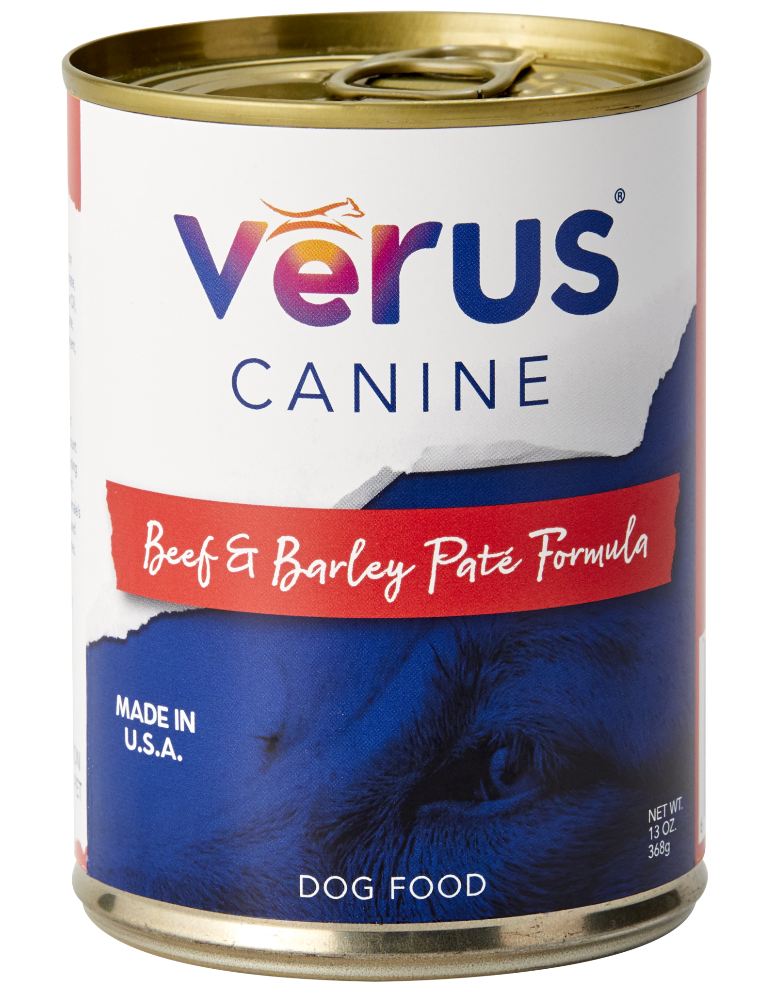 Verus Wet Dog Food Beef & Barley Pate 13oz Can - Howl