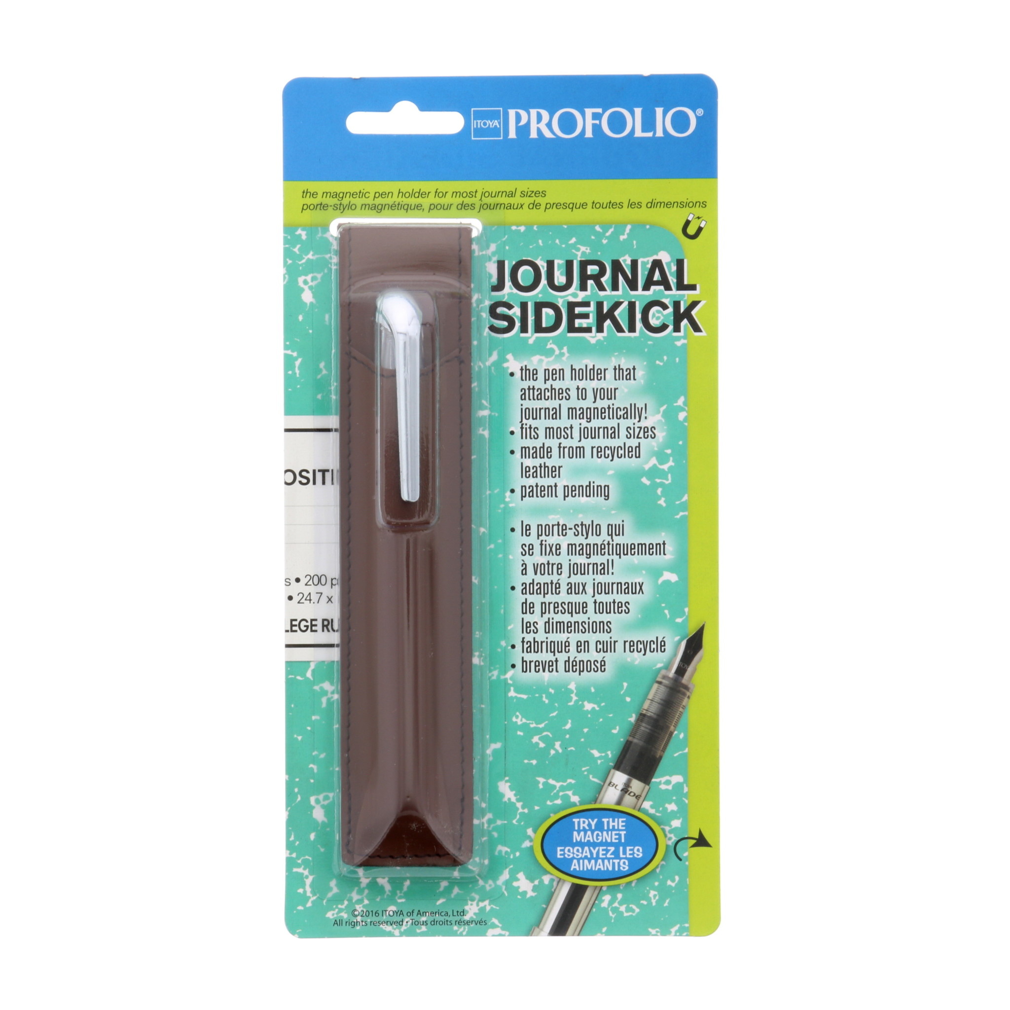 Itoya Journal Sidekick, Brown - The Art Store/Commercial Art Supply