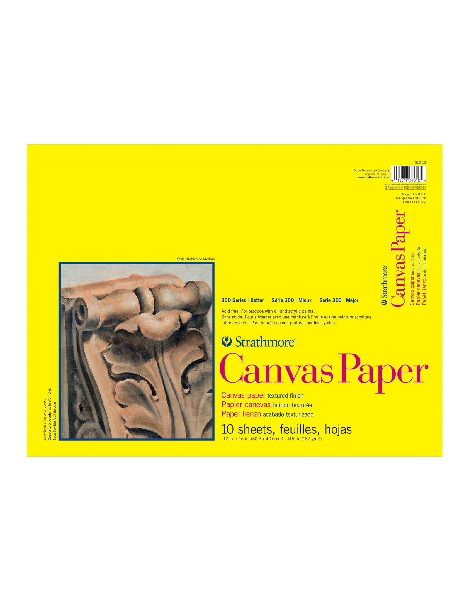 Strathmore 300 Canvas Paper Pads 12" x 16" - The Art Store/Commercial ...
