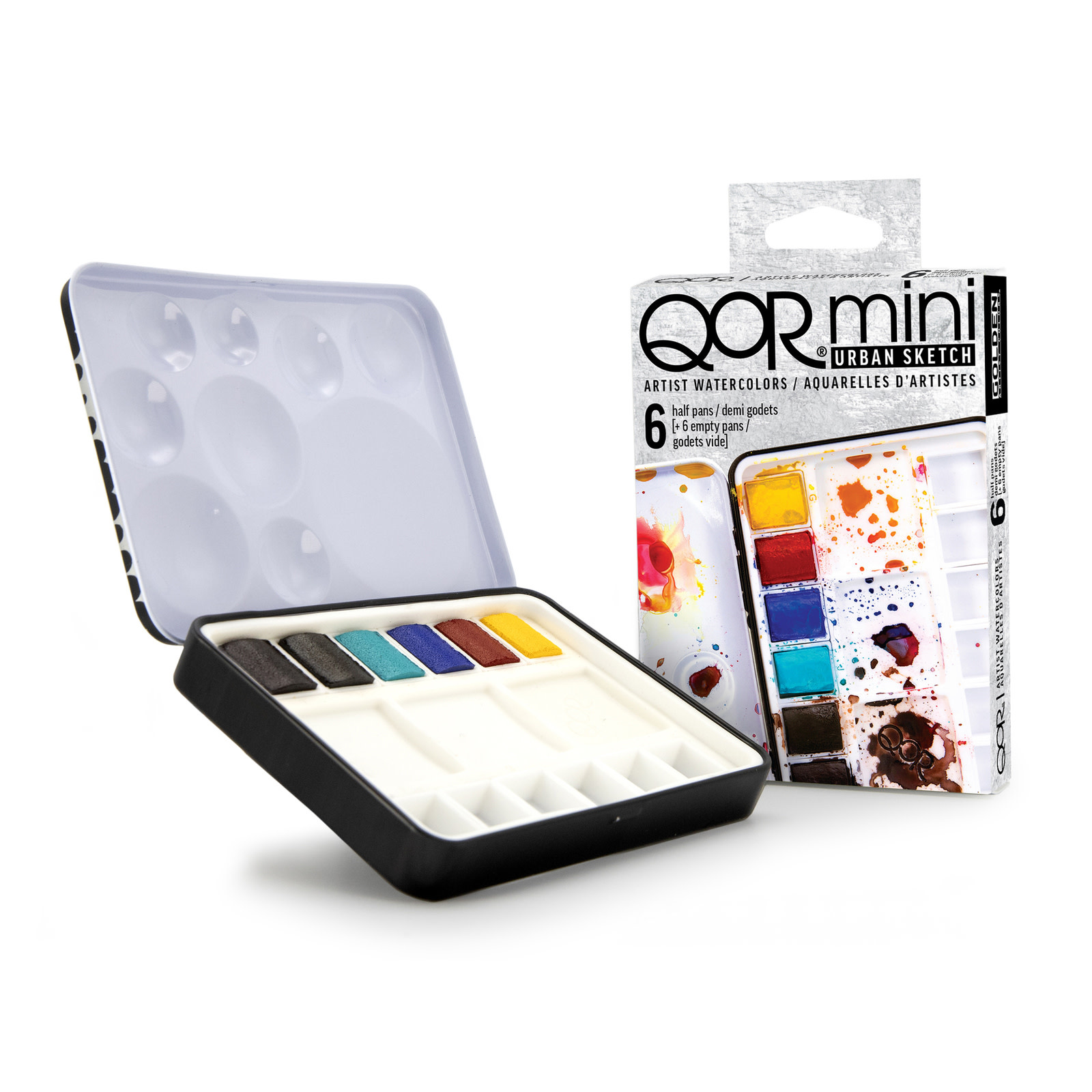 QoR Mini Watercolor 6 Color Urban Sketching Set - The Art Store ...