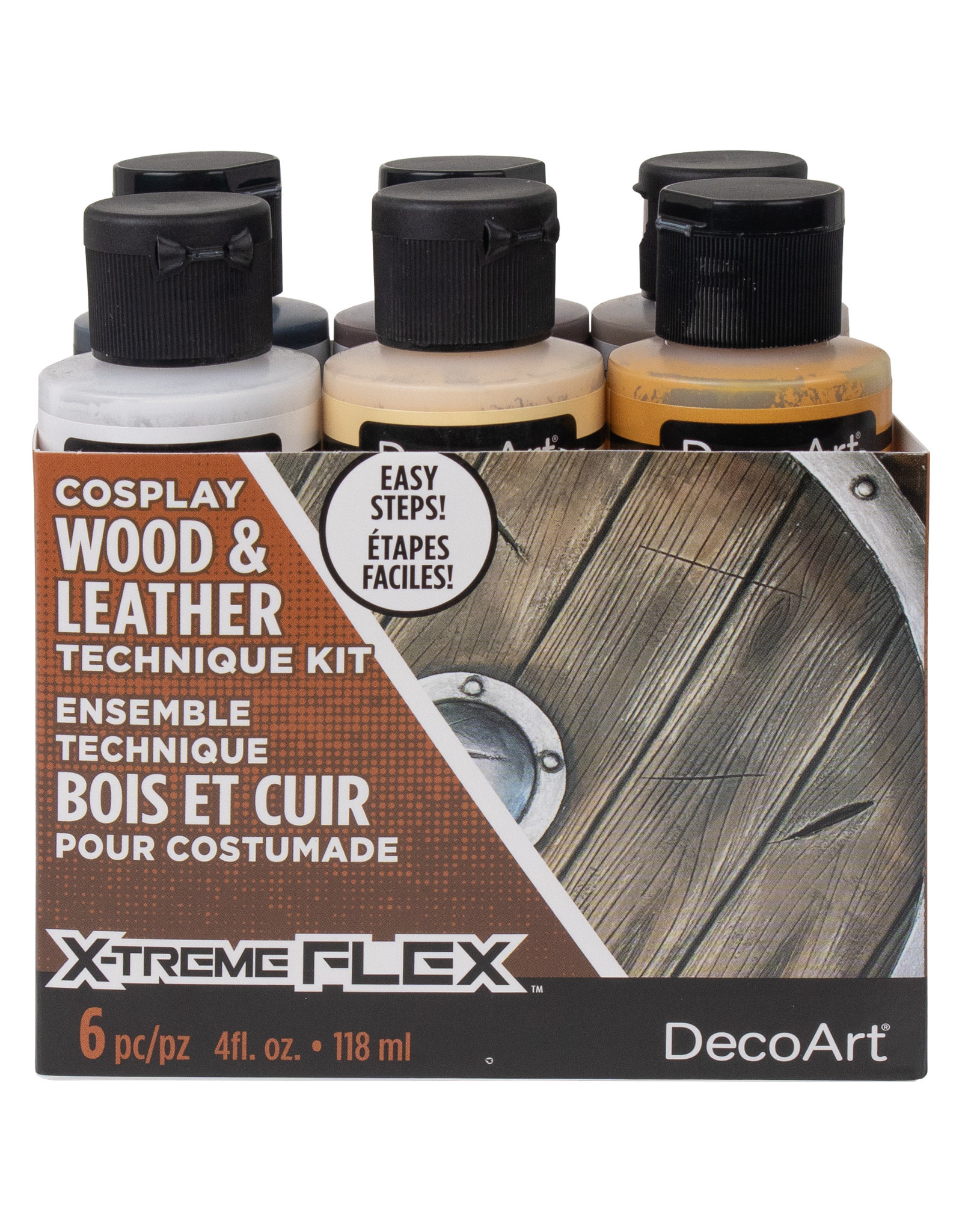 DecoArt Cosplay Wood and Leather Textures Technique Kit - The Art Store ...