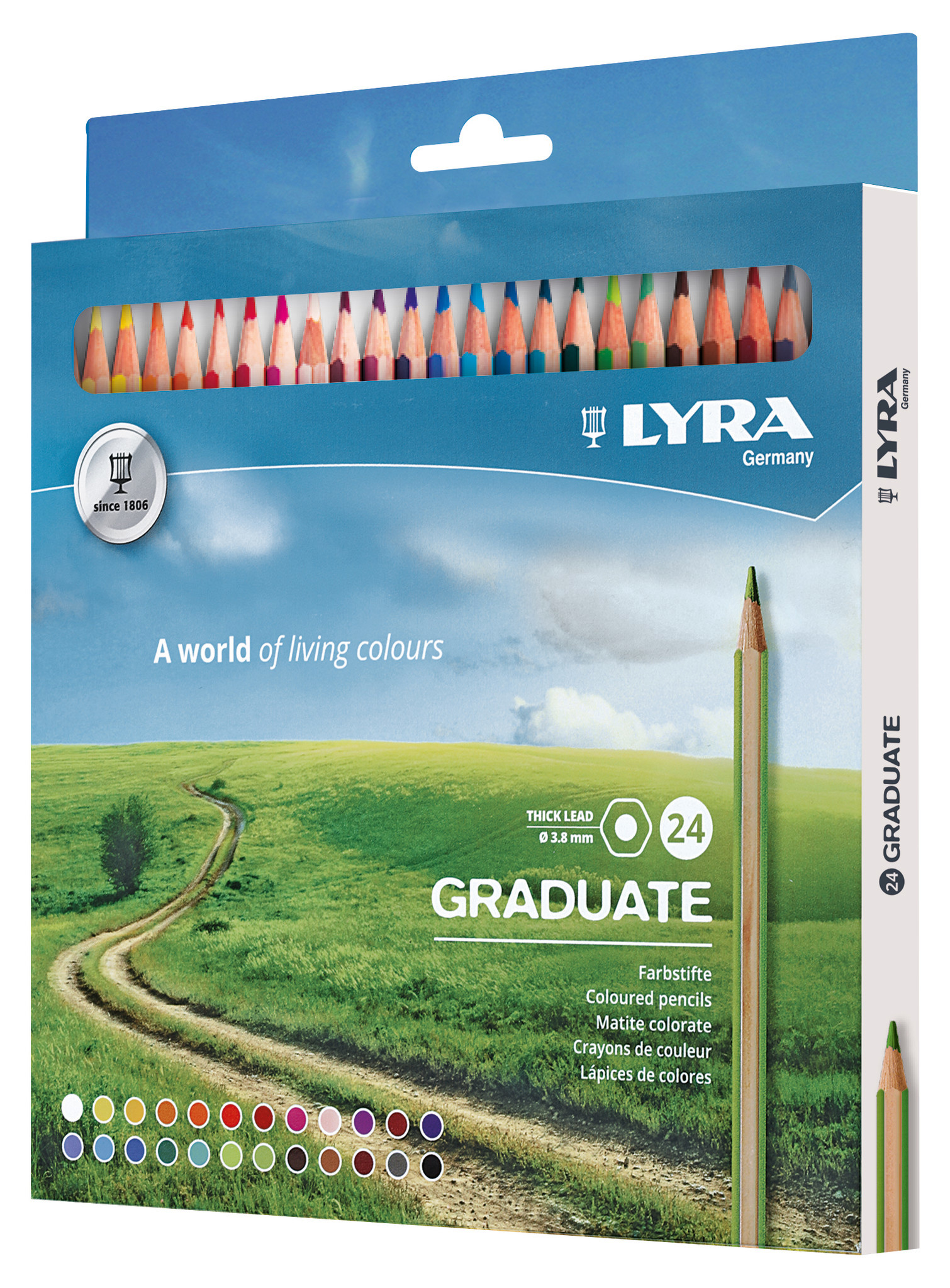 Lyra Graduate Colored Pencils, Set of 24 - The Art Store/Commercial Art ...