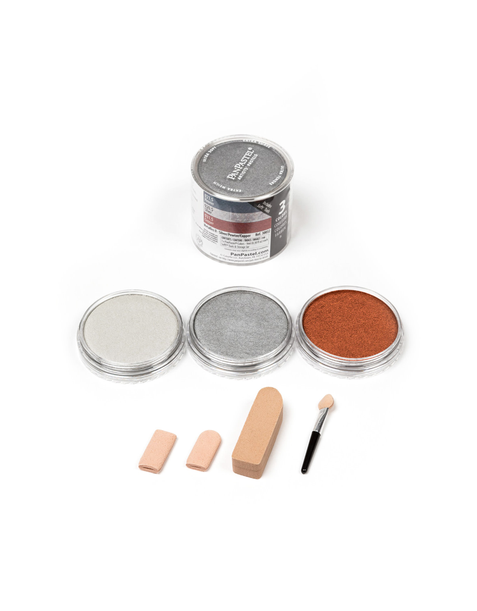 PanPastel Metallic Colour Set Metallic II: 3 Color- 1 Each Of Silver ...
