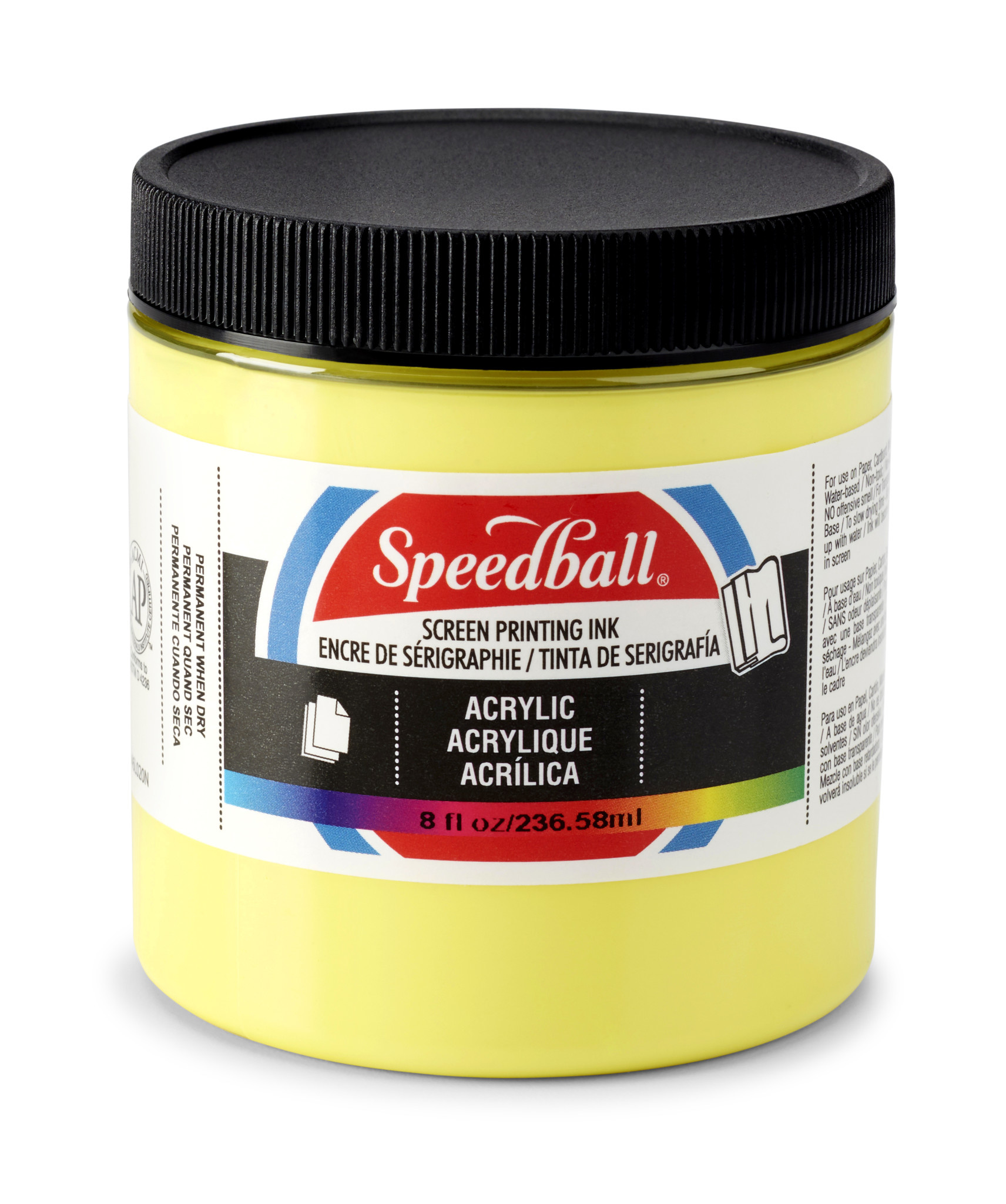 Speedball Acrylic Screen Printing Ink, Primrose Yellow, 8oz - The Art ...