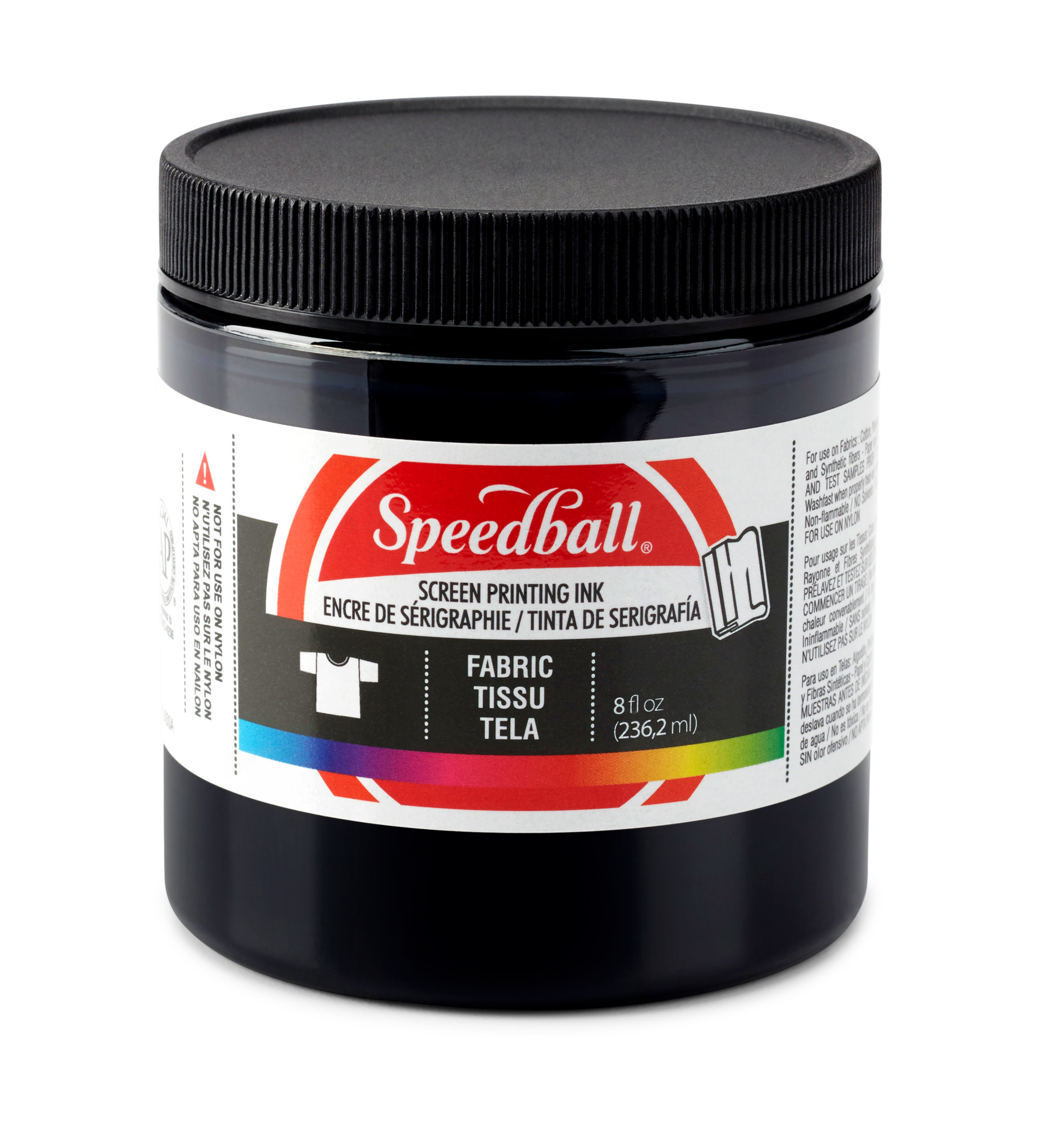 Speedball Fabric Screen Printing Ink, Black, 8oz - The Art Store ...