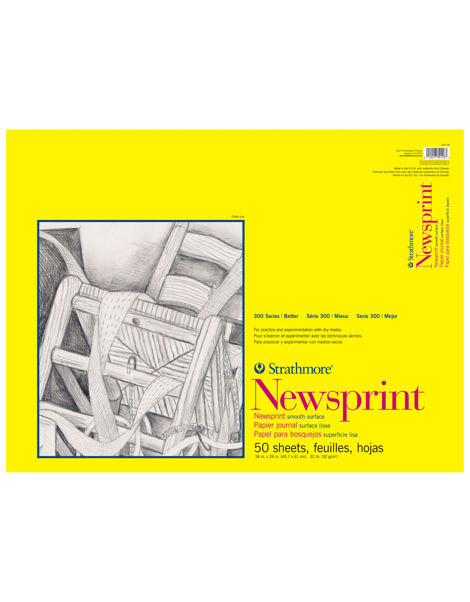 Strathmore 300 Newsprint Pads 18 x 24 - The Art Store/Commercial Art Supply