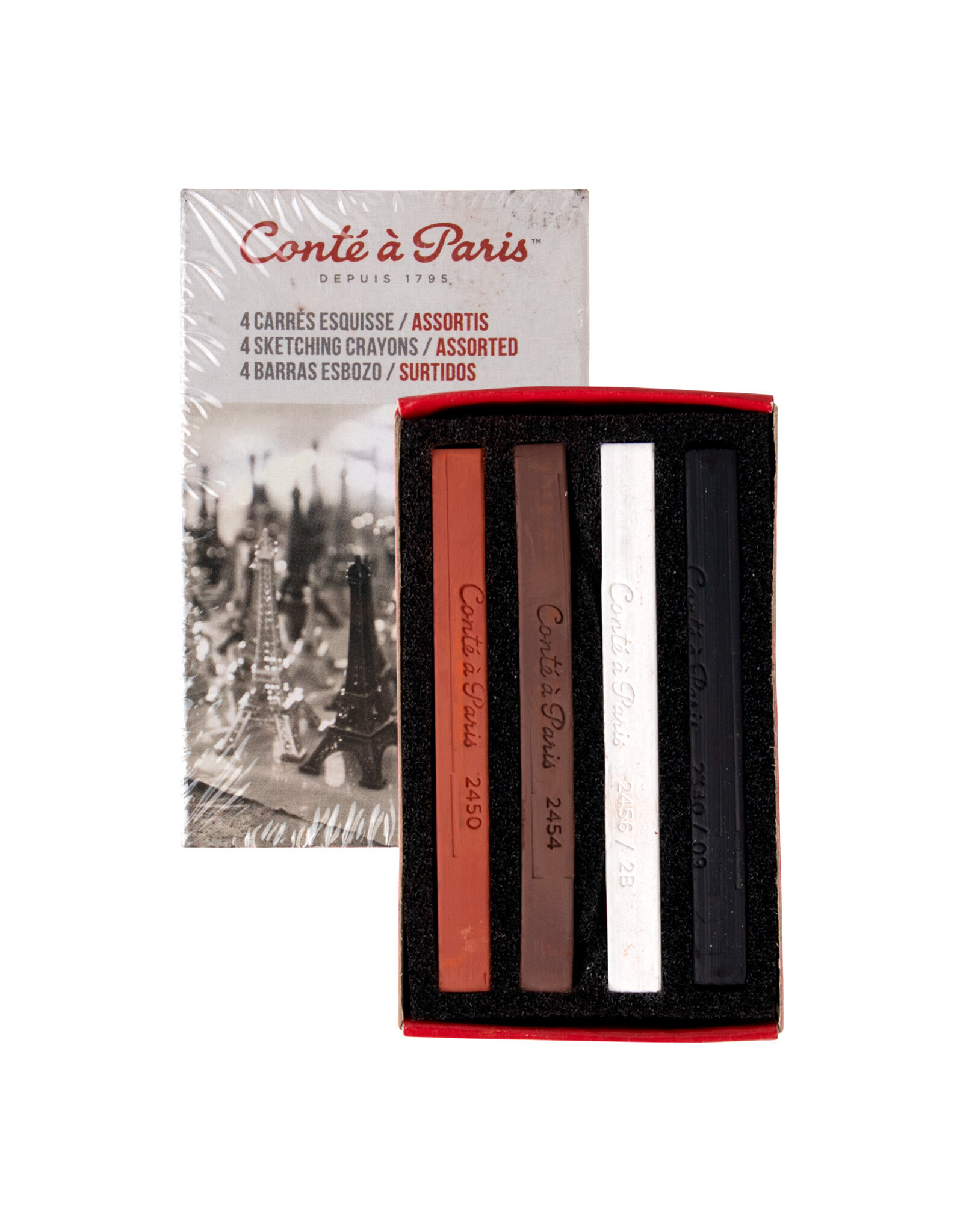 Drawing Supplies Conte Crayon 18-Piece Set With 3-Drawer Storage Case ...