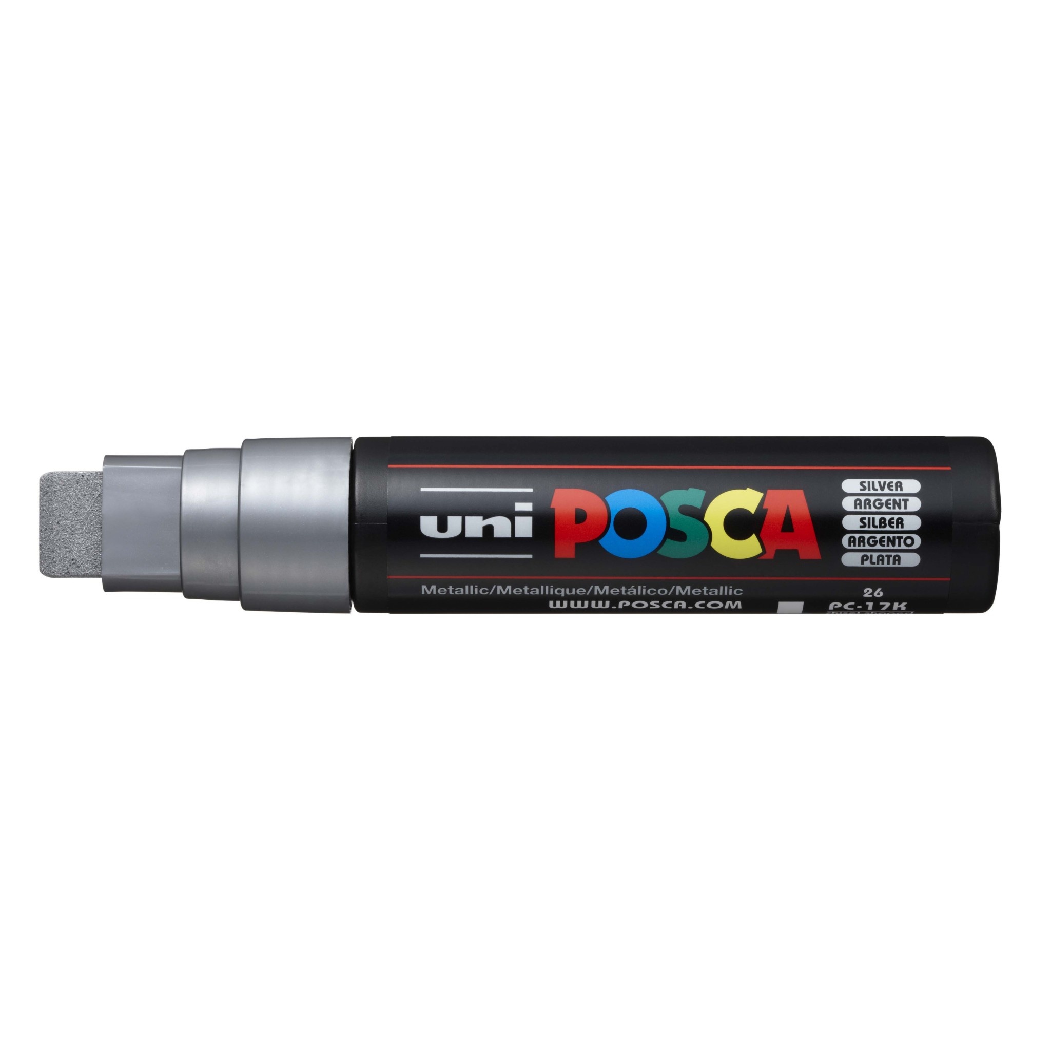Uni POSCA Paint Marker, Extra-Broad, Silver - The Art Store/Commercial ...