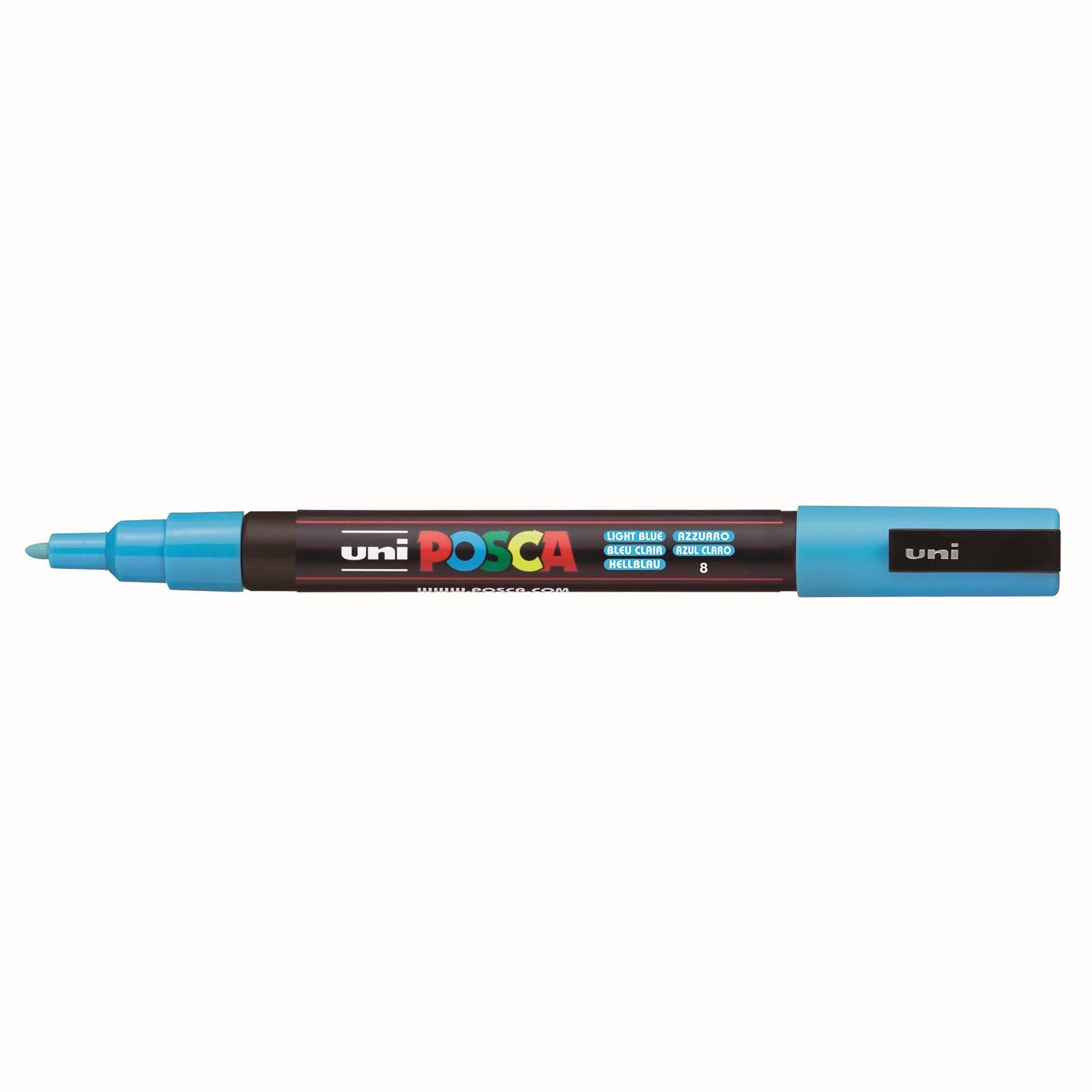 Uni POSCA Paint Marker, Fine, Light Blue - The Art Store/Commercial Art ...
