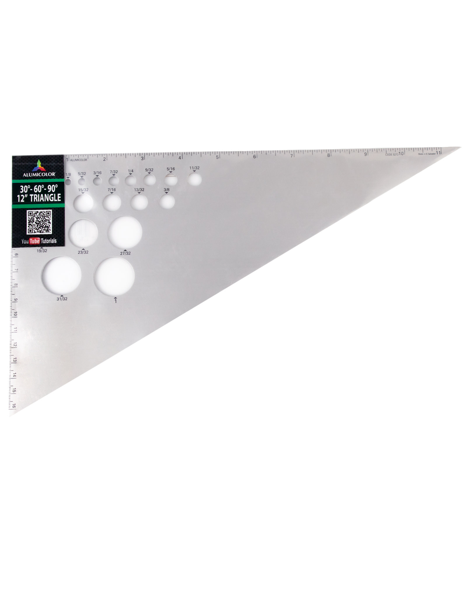 12" 30/60/90 Triangle, Silver - The Art Store/Commercial Art Supply