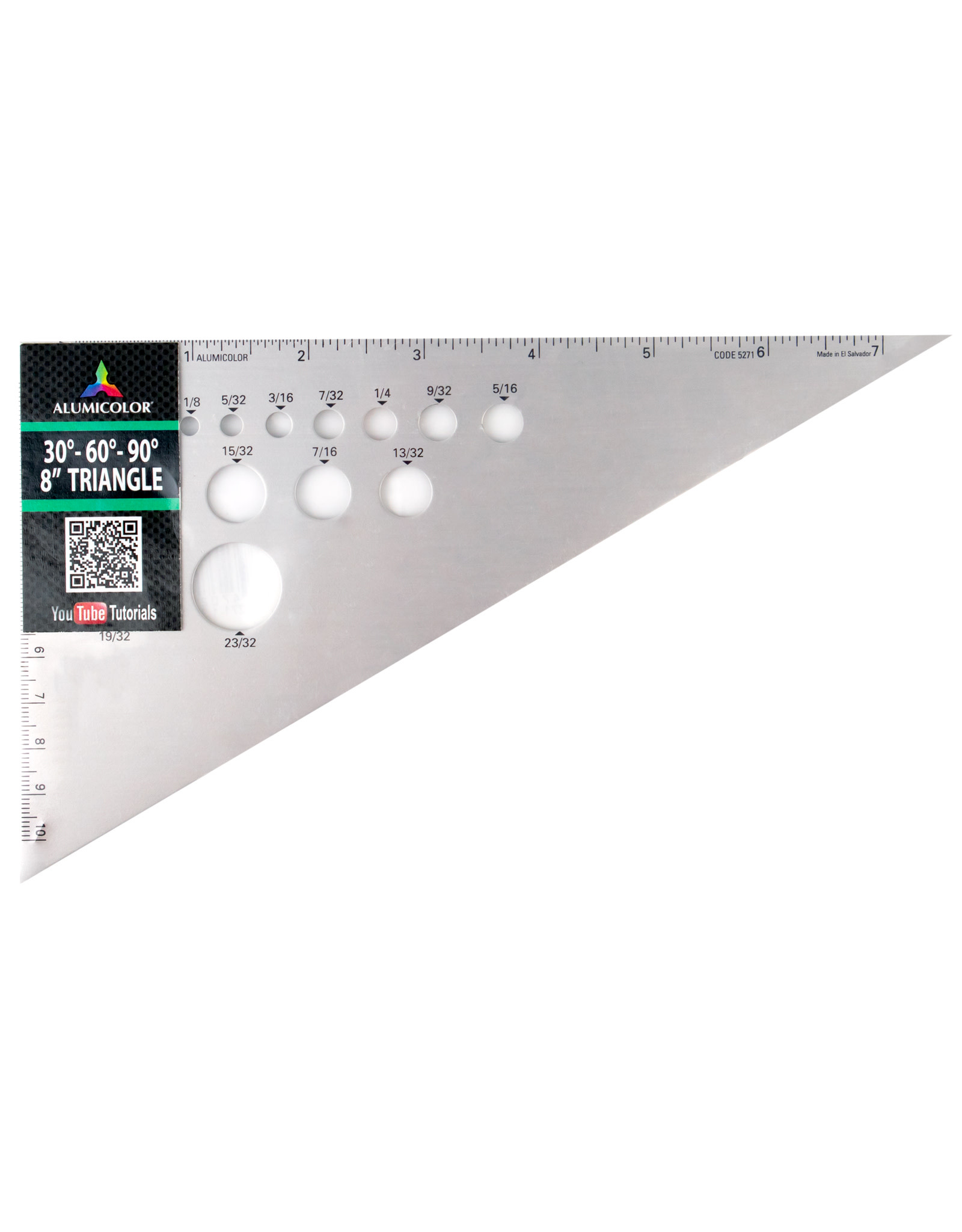 8" 30/60/90 Triangle, Silver - The Art Store/Commercial Art Supply