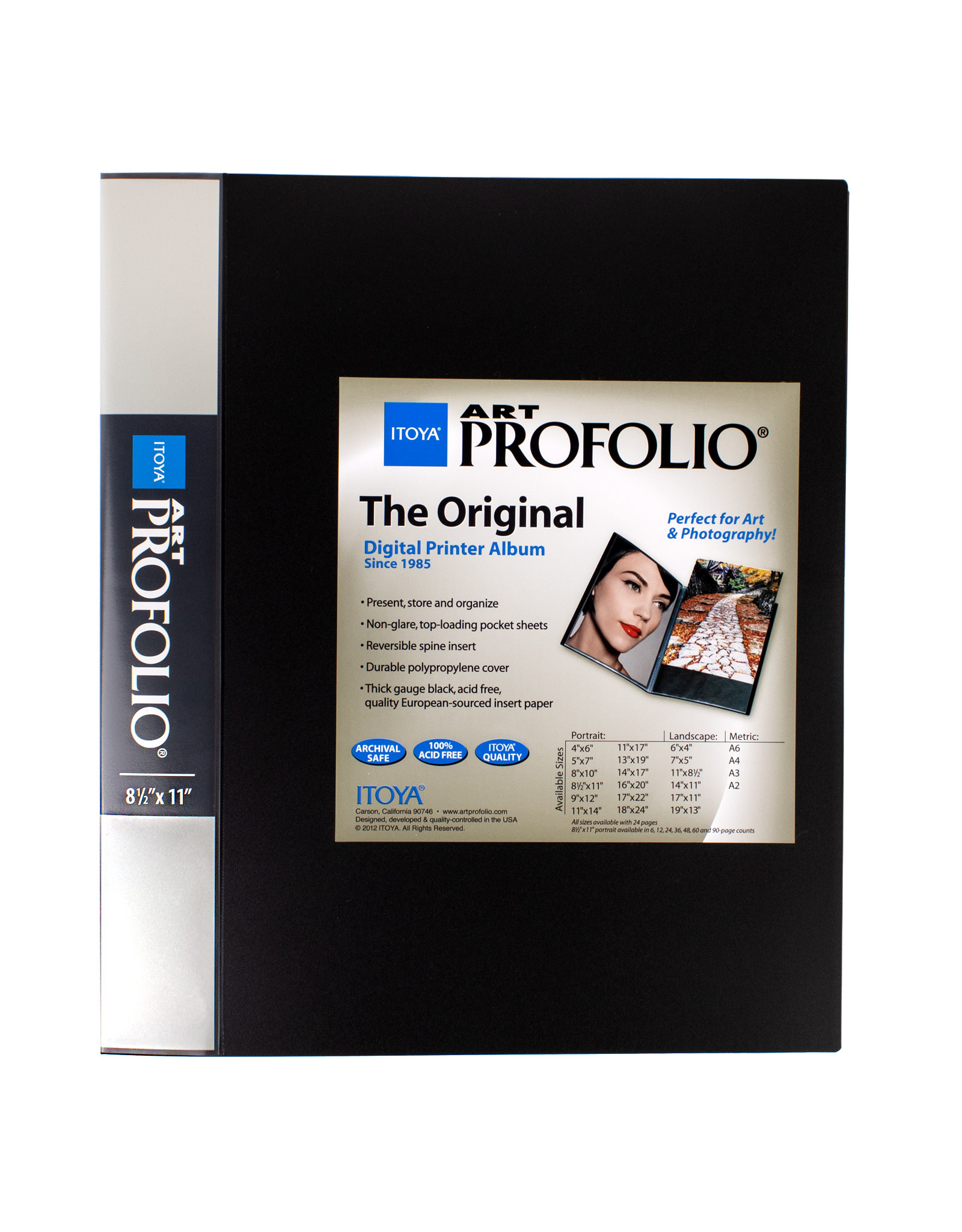 Itoya Original Art Profolio, Portrait, 8-1/2'' X 11'', 24 pgs - The Art ...