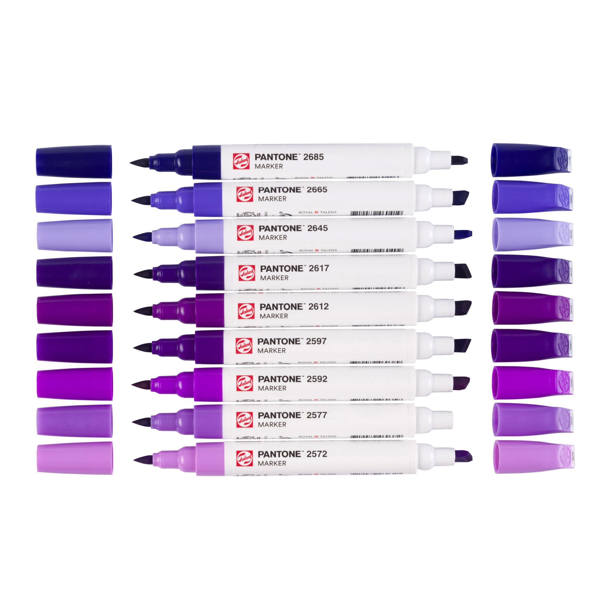 Talens Pantone Marker Purple Set of 9 - The Art Store/Commercial Art Supply