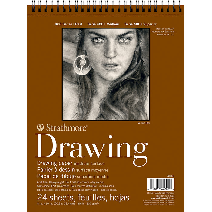 Strathmore 400 Drawing Pads, 24 Sheets, 8" x 10" - The Art Store ...