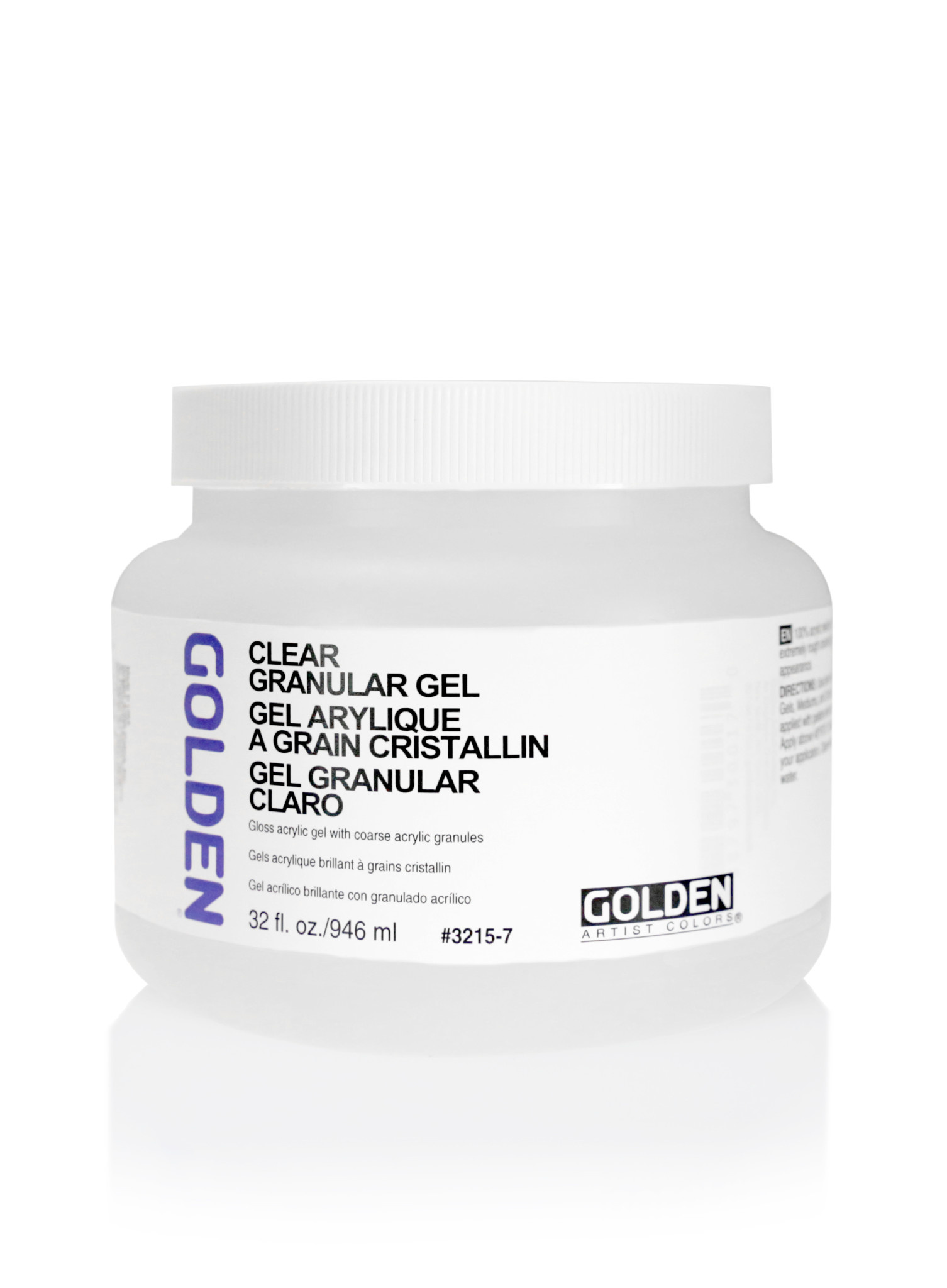Golden Clear Granular Gel 32oz - The Art Store/Commercial Art Supply
