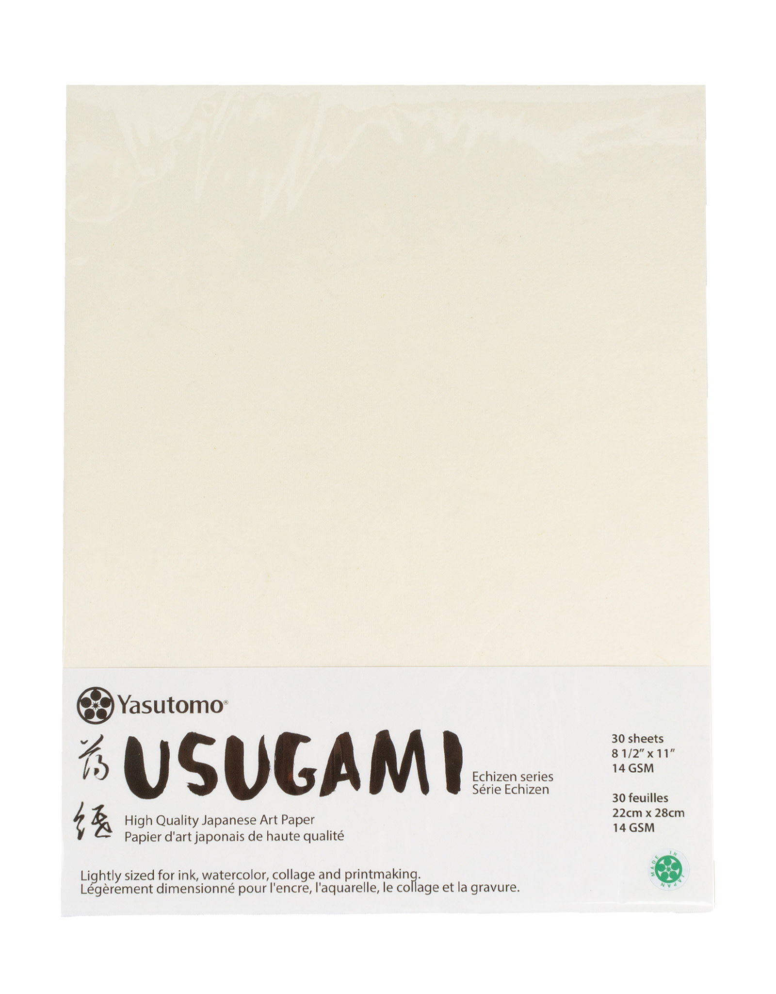 Usugami Paper 8 1/2" x 11" 30 Sheets - The Art Store/Commercial Art Supply