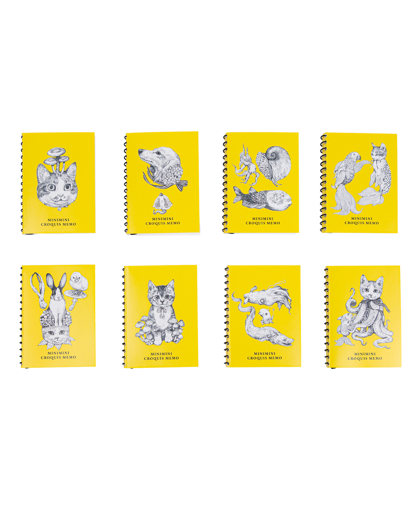 PRE ORDER Yuko Higuchi Mini Croquis Memo Yellow - The Art Store ...