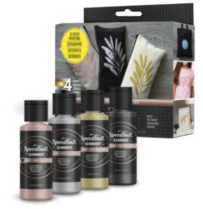 Shimmer Fabric Screen Printing Inks 4 pc Set - The Art Store/Commercial ...