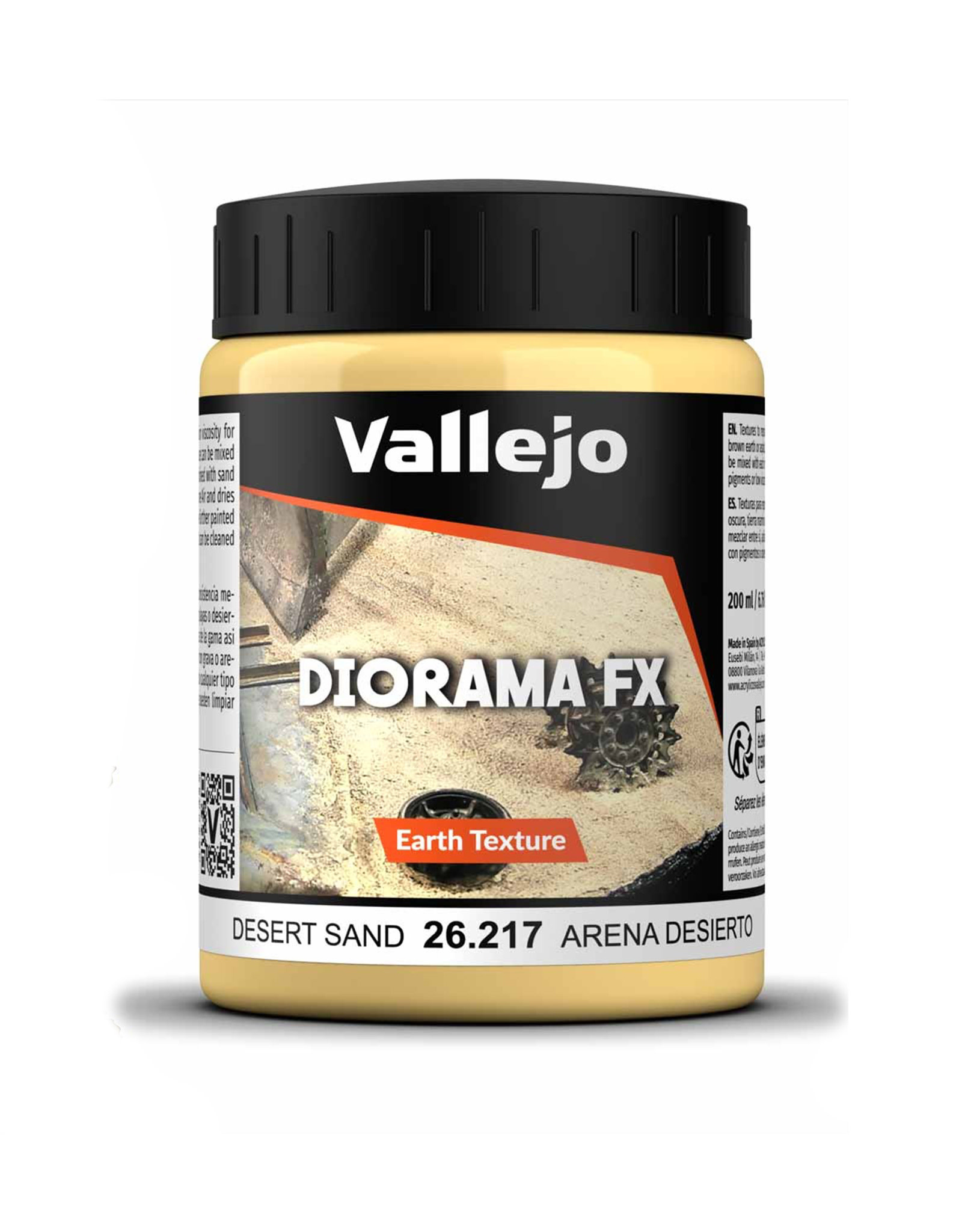 Vallejo Earth Textures Desert Sand 200ml - The Art Store/Commercial Art ...