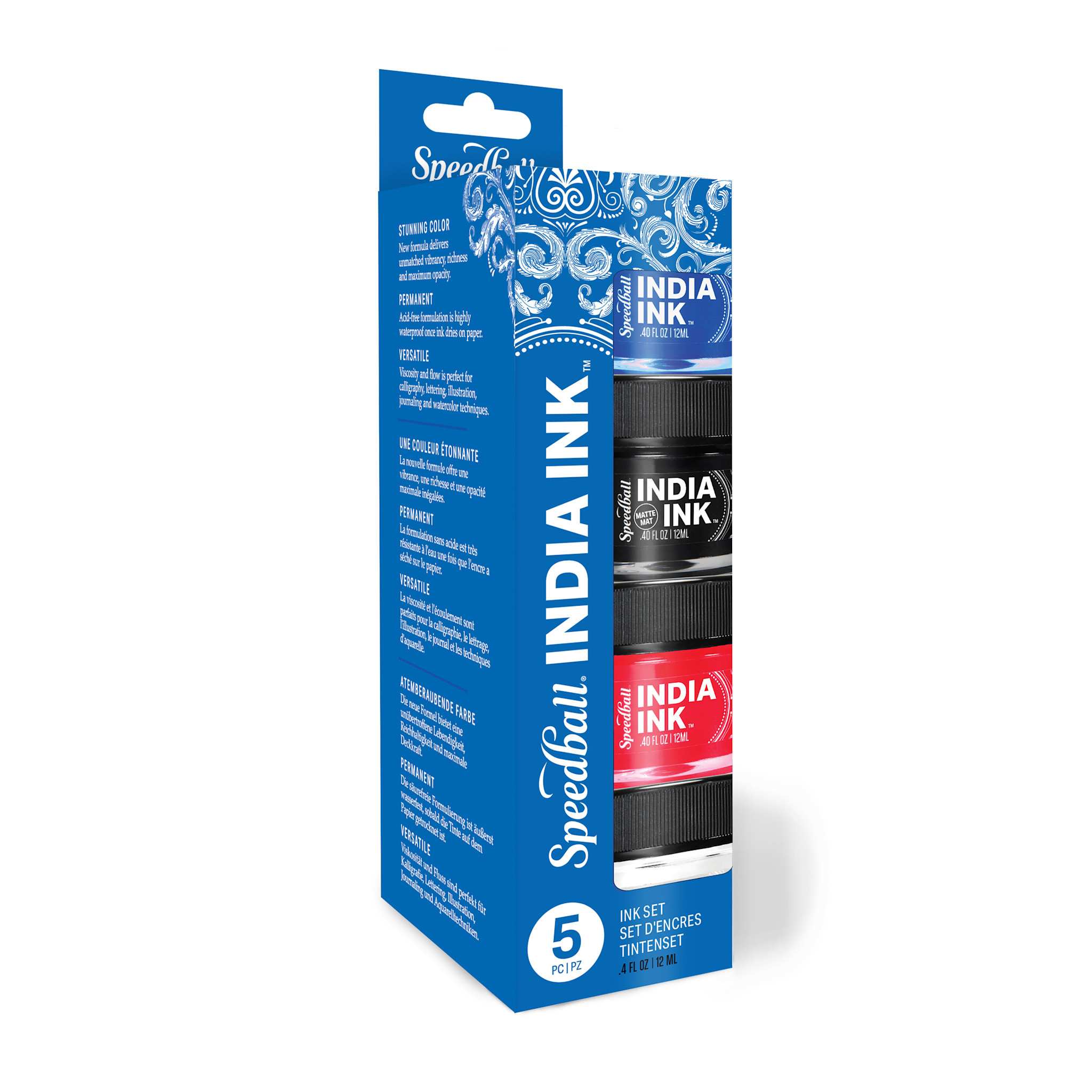 SPEEDBALL ART PRODUCTS Speedball India Ink 5pc Set - The Art Store ...