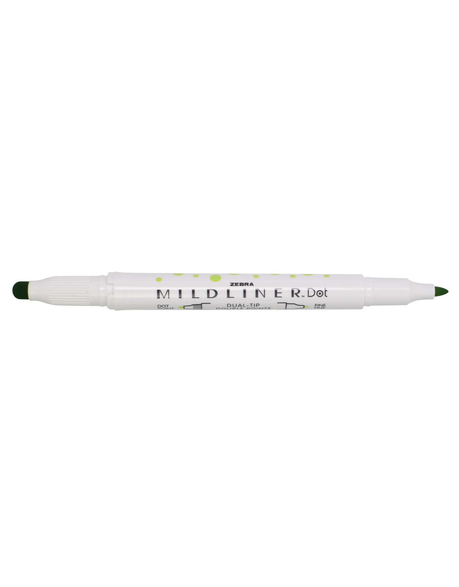 Mildliner Dual-Tip Dot Marker, Green - The Art Store/Commercial Art Supply