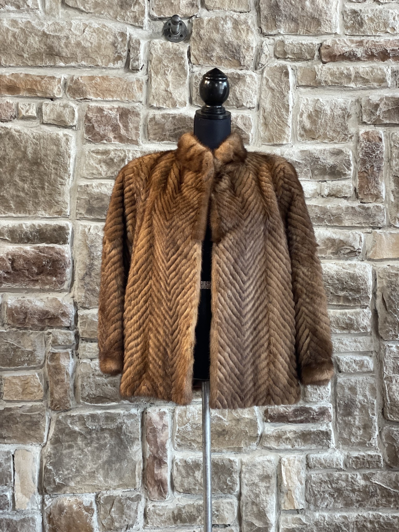 Ranch Mink and Herringbone Pattern, Size M - Elements Unleashed