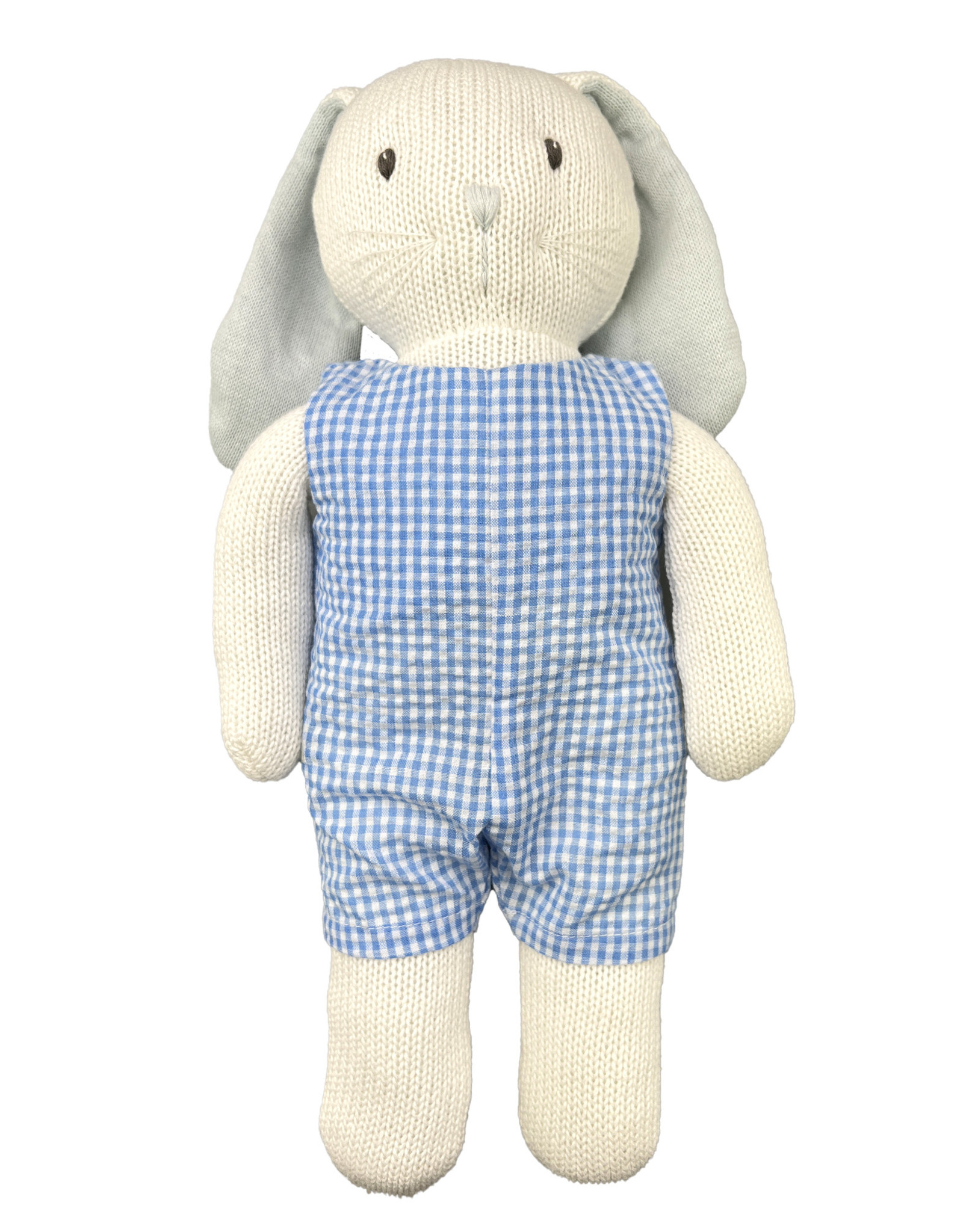 Petit Ami Petit Ami Doll Boy Gingham Bunny - Heart of the South