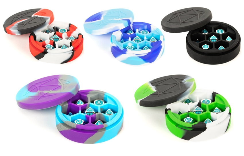Silicone Round Dice Case - Woodburn Games