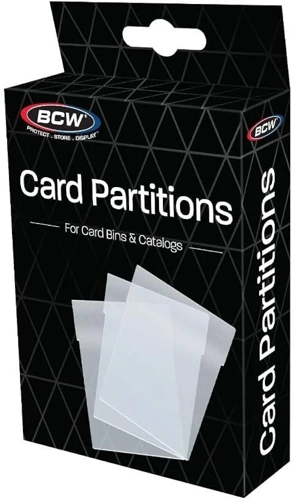BCW - Card Partitions - Woodburn Games