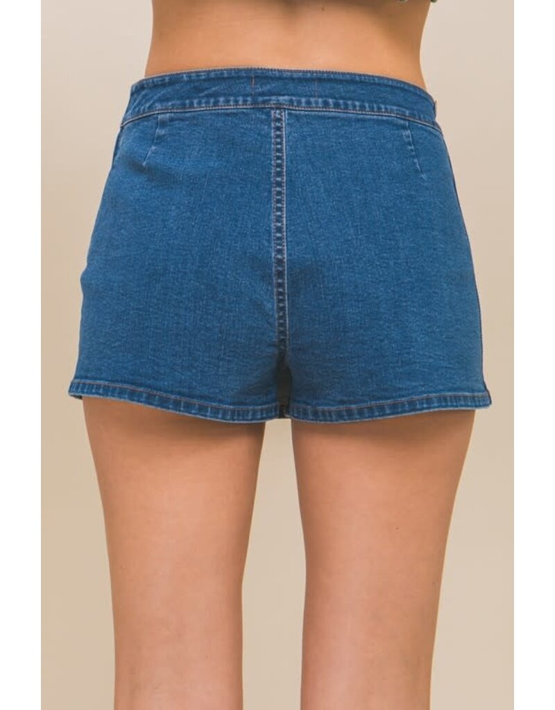 Love Tree Denim Wrap Skort 6905PH - Bootery Boutique