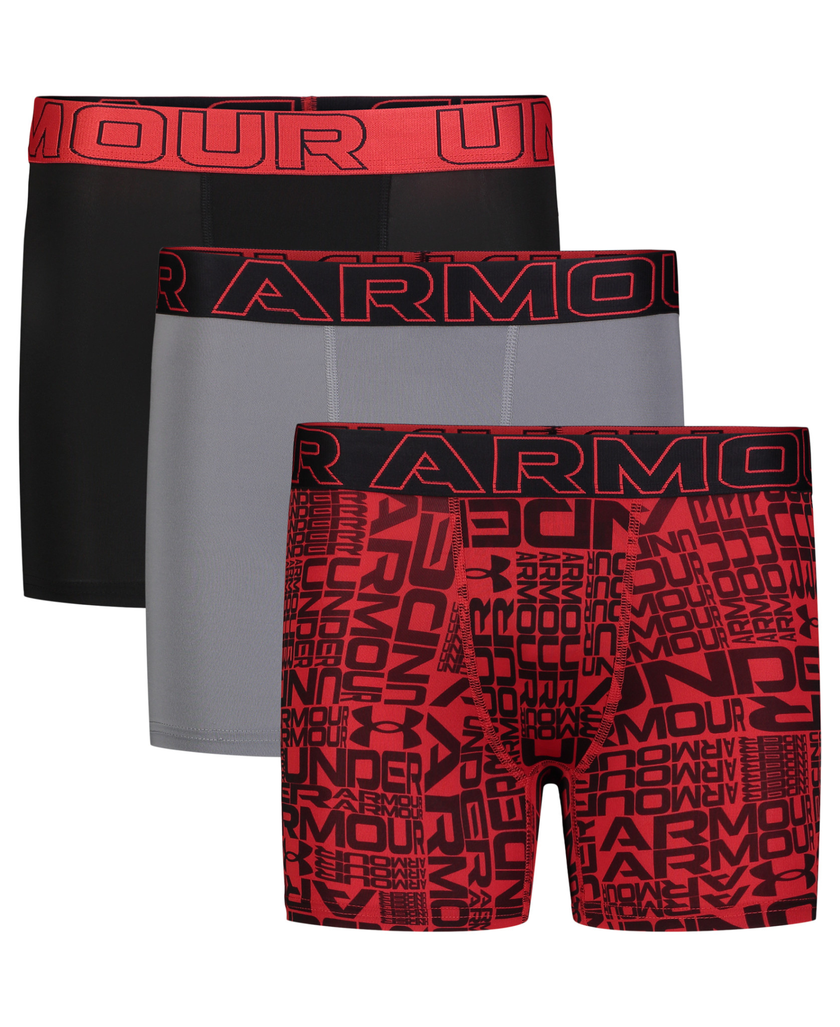 UNDER ARMOUR Boxer Perfo 3 pk TECH Multi Rouge - UA BASIC - Vêtements ...