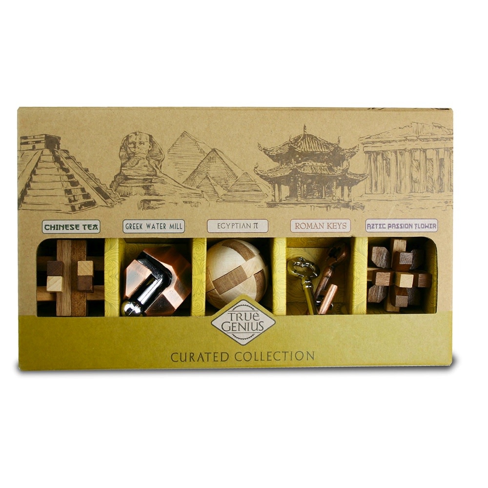 True Genius Wooden Brainteaser Puzzles: Curated Collection - Mildred ...