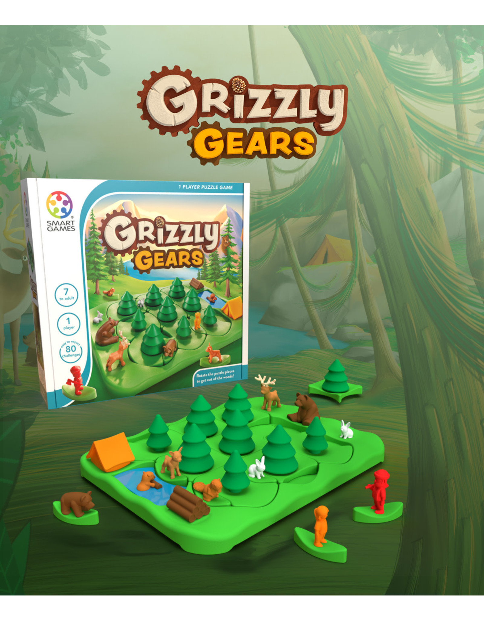 Smart Games - Grizzly Gears / Parc'ours en forêt - Le coin du jouet
