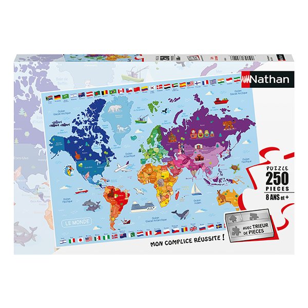 nathan 250 MCX, CARTE DU MONDE - Le coin du jouet