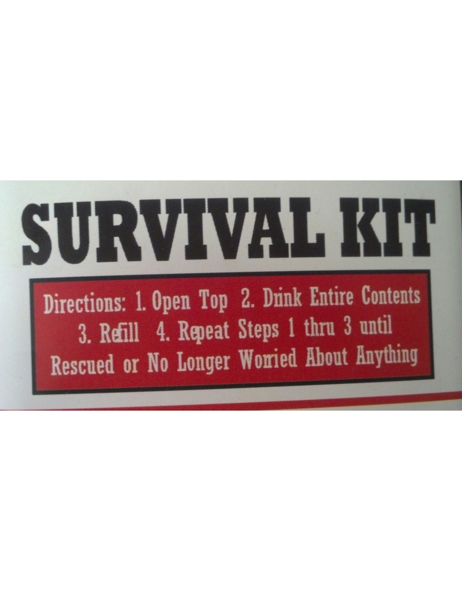 Zombie Survival Kit Labels