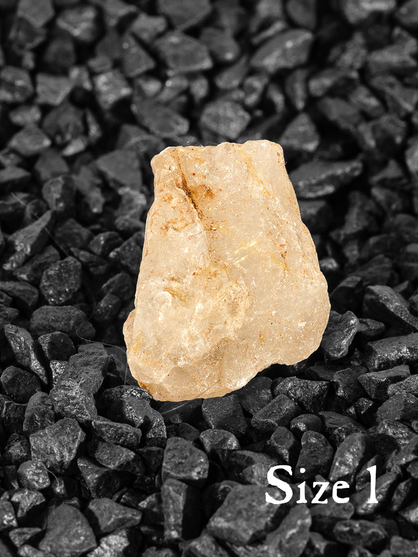 Rutilated Quartz Unpolished - Minerals & Mystics