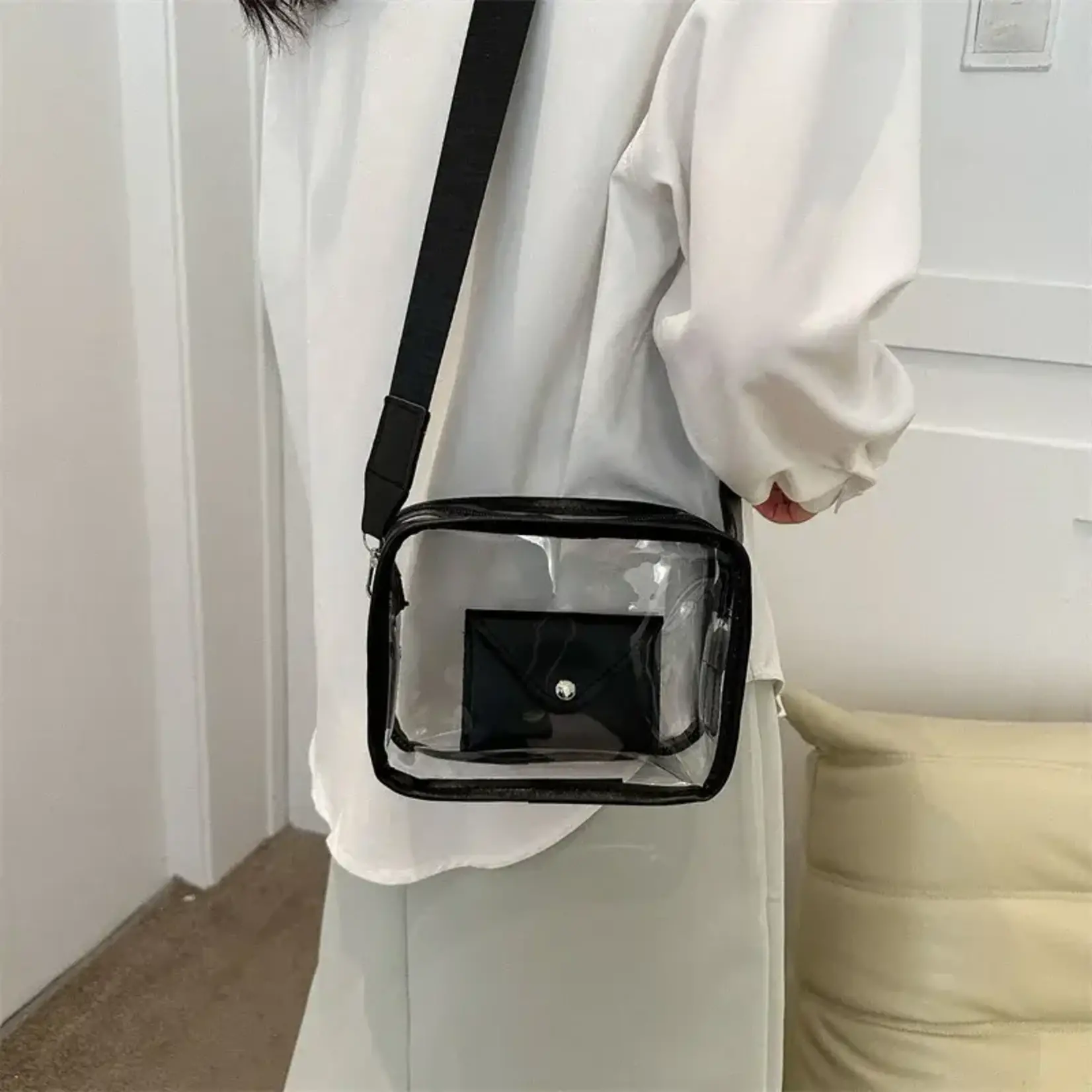 Clear Purse W/ Mini Wallet - The Cherry Lane Boutique