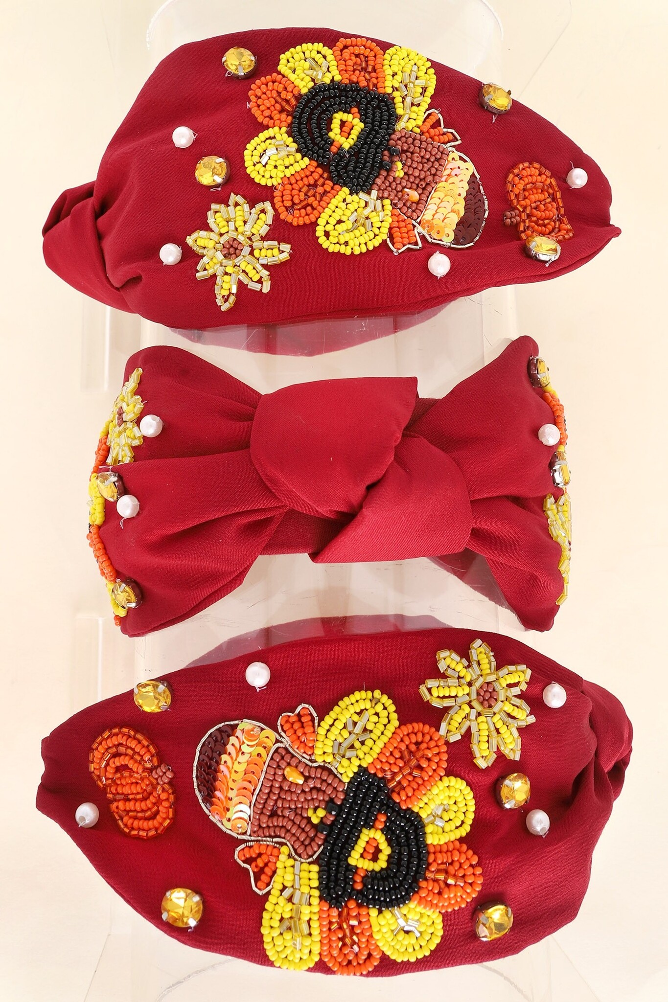 Beaded Holiday Headband - The Cherry Lane Boutique