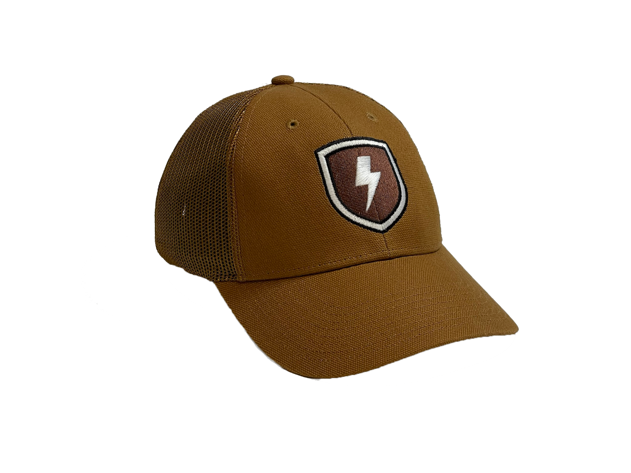 Canvas Mesh Back Shield Hat Duck Brown | Defender Outdoors - Defender ...