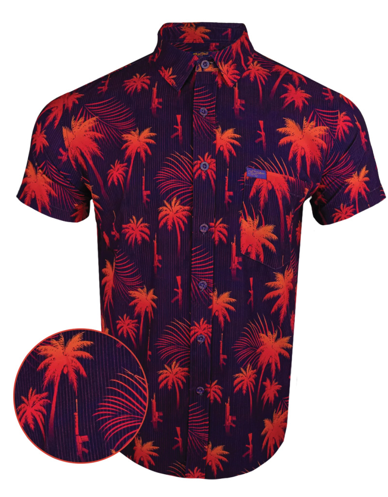 Coastal Palm Hawaiian Shirt | Defender Outdoors - Defender Outdoors