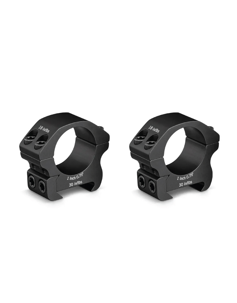 Vortex Pro Series 1 Inch Rings Low - Defender Outdoors