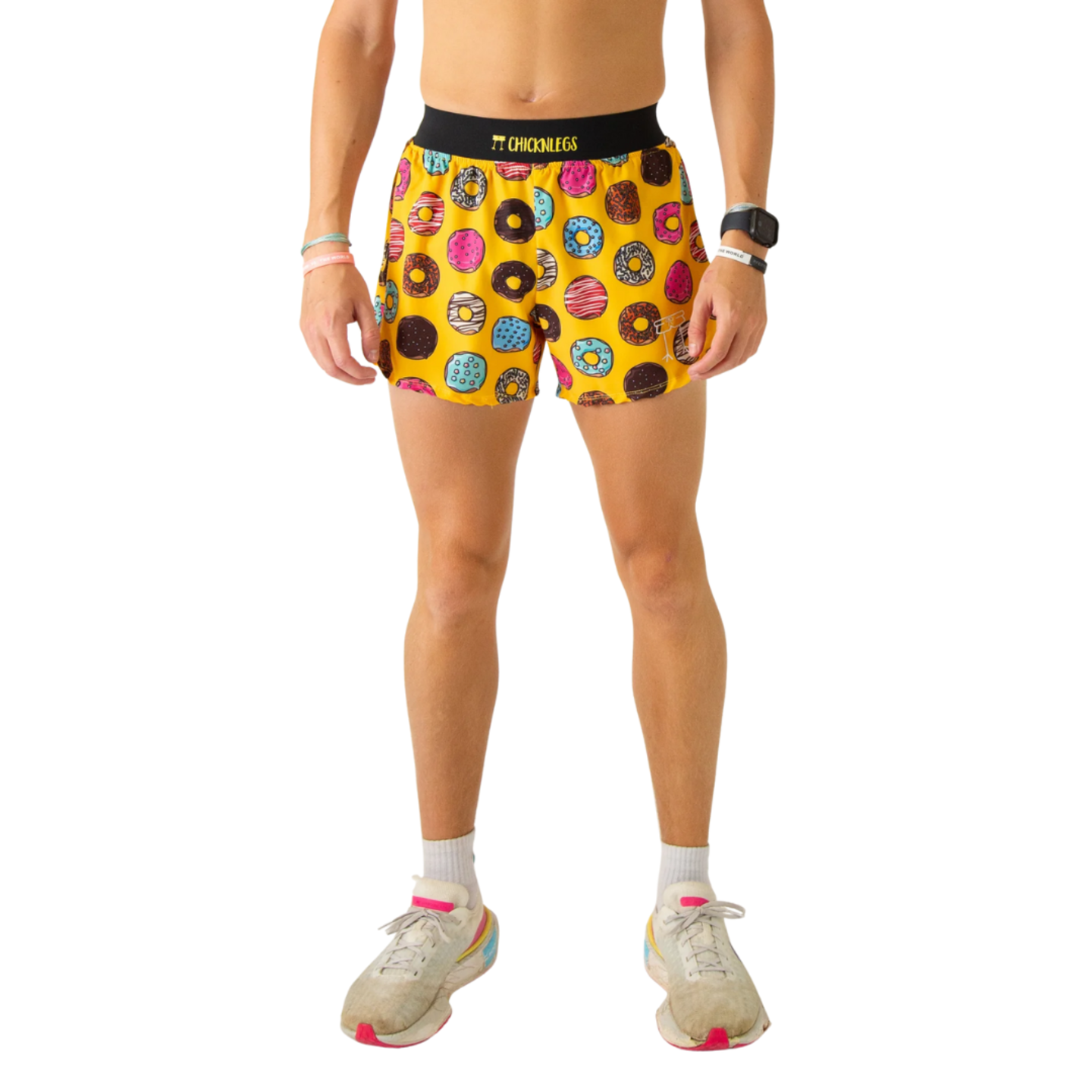 MEN'S SALTY DONUTS 4" HALF SPLIT SHORTS - Iowa Running Company
