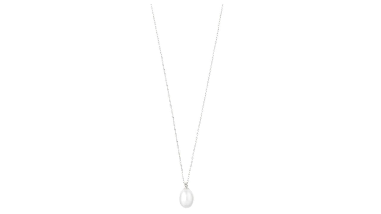 Collier perle blanche - Argent - Boutique Amandine Joliette
