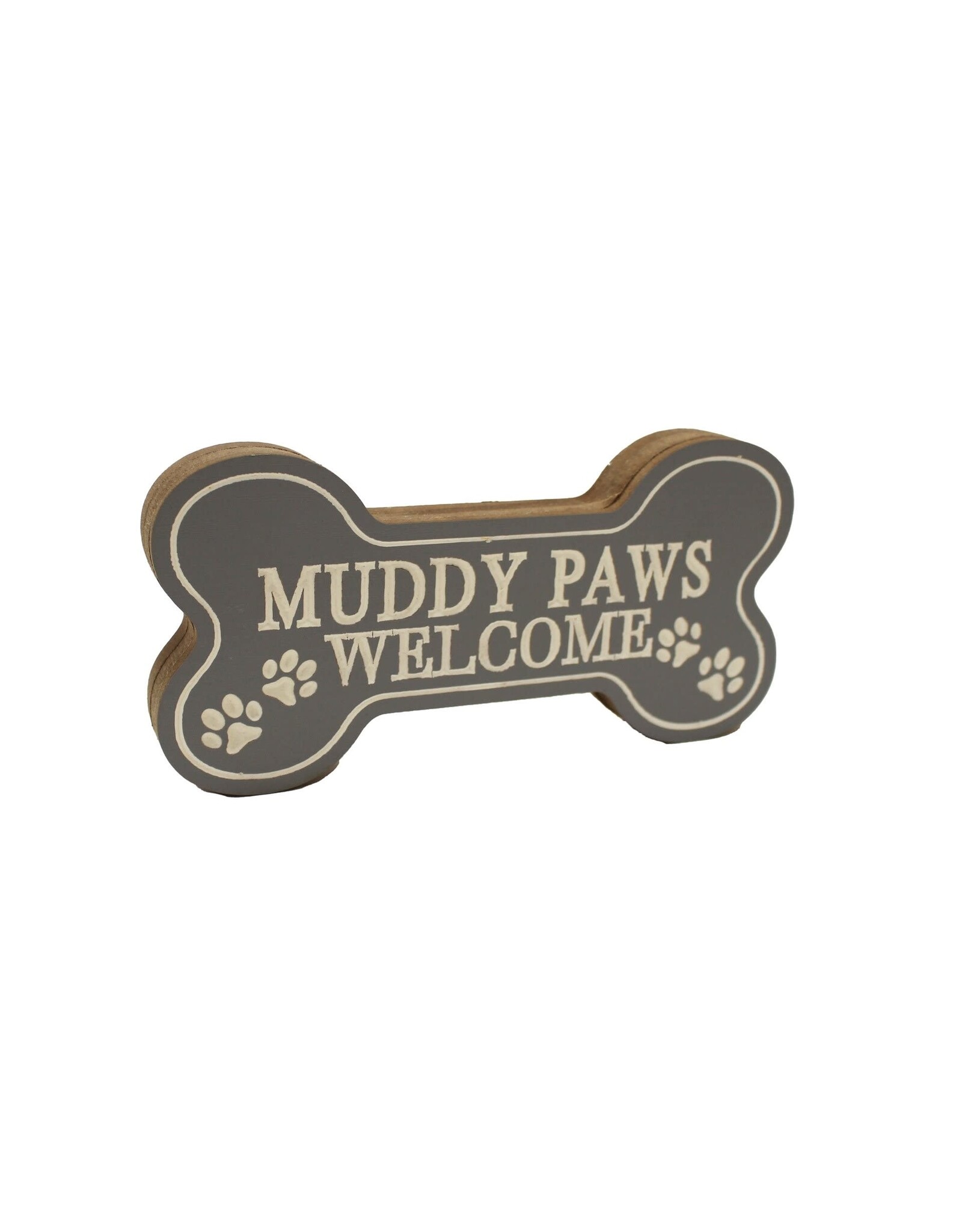 Block Sign - Muddy Paws Welcome - Matters of Design Inc.