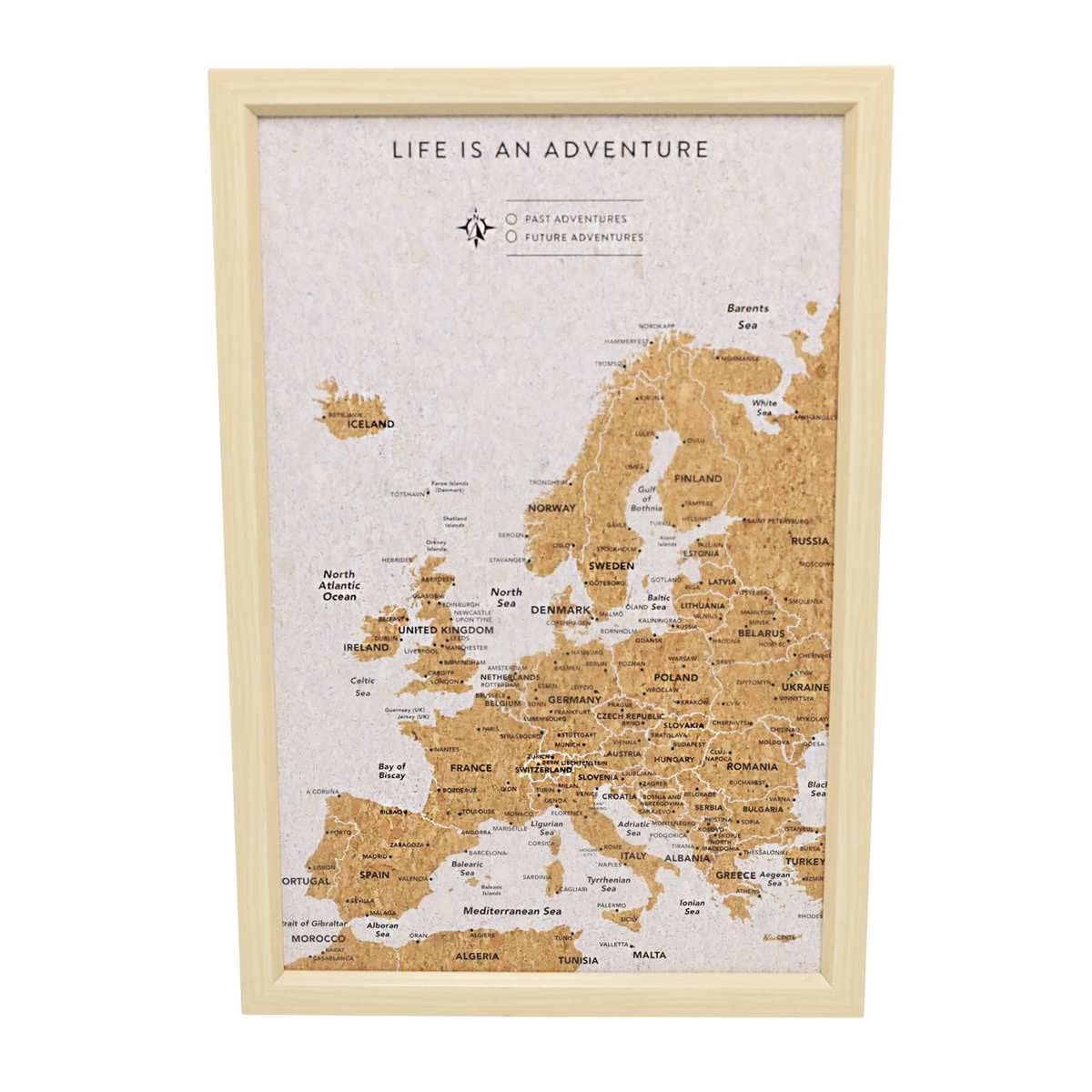 Small Travel Board Europe Map - Matters of Design Inc.