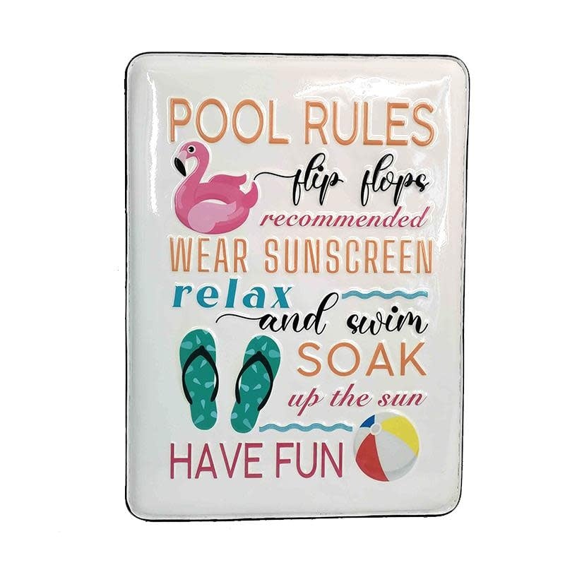 Wall Plaque - Pool Rules - Matters of Design Inc.