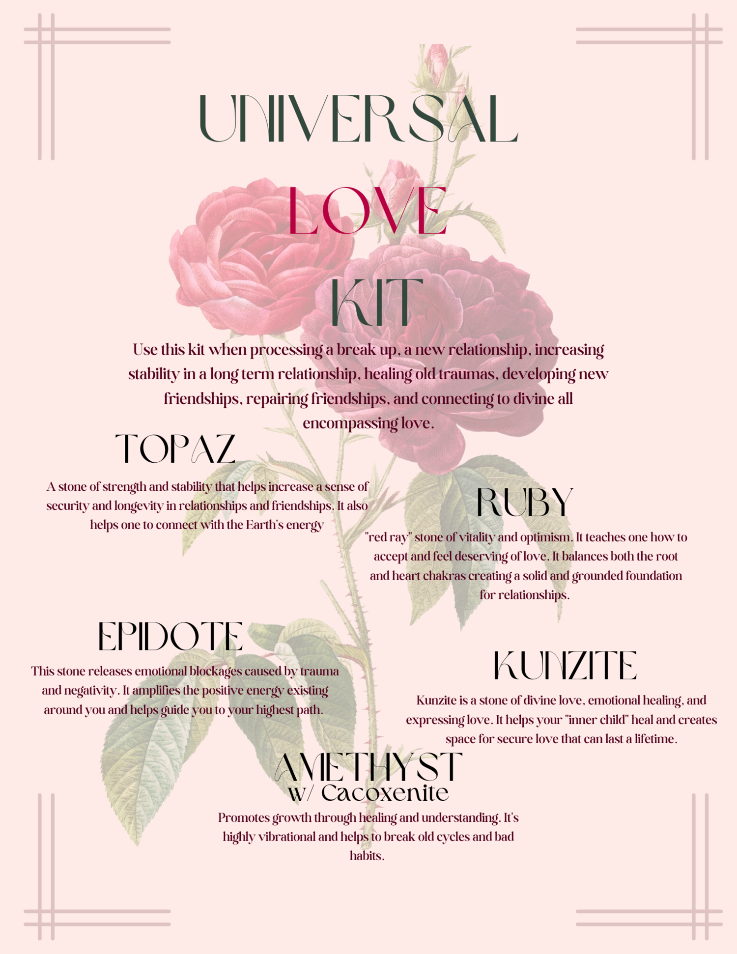 Universal Love Kit - Mama's Minerals