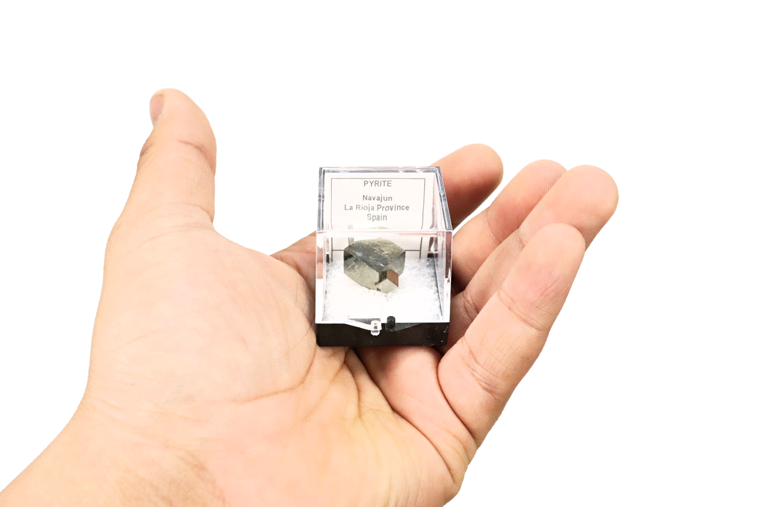 Iron Pyrite Cube Thumbnail Box-Navajun, Spain - Mama's Minerals
