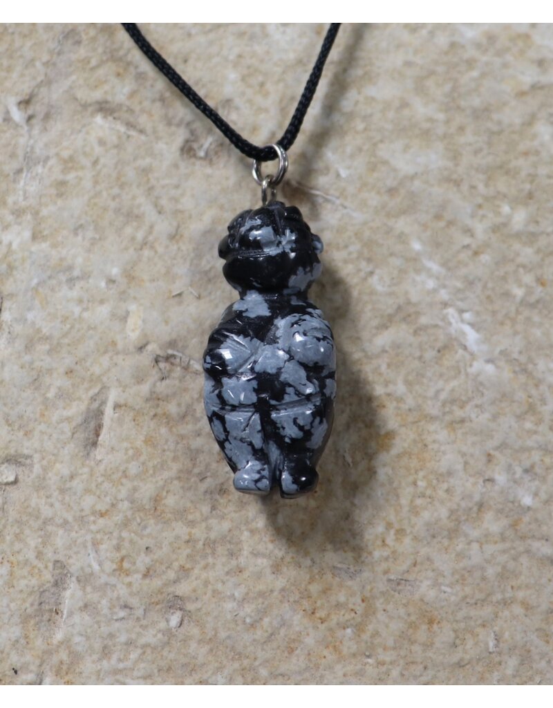 Carved Venus Figurine Gemstone Necklace - Mama's Minerals