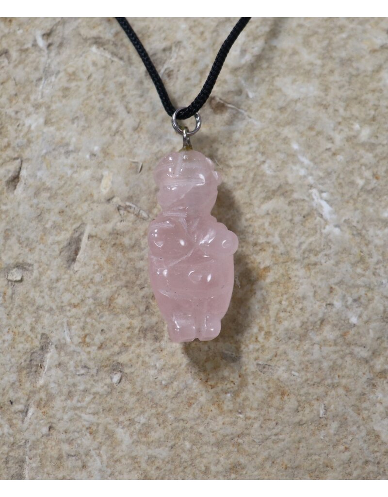 Carved Venus Figurine Gemstone Necklace - Mama's Minerals